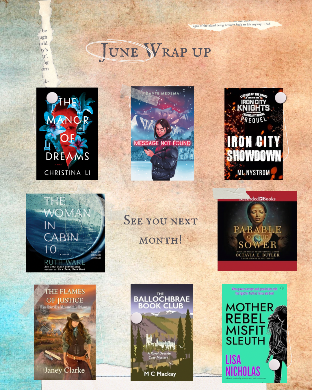 June Wrap Up – Jen’s Book Nook